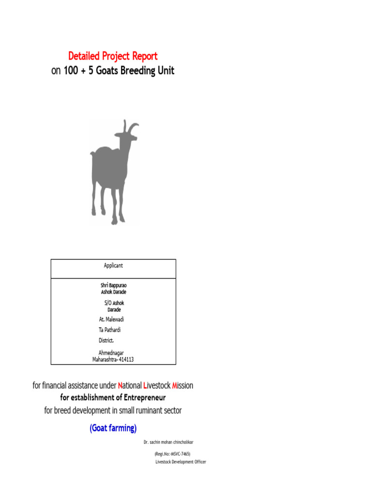 Kalu DPR (2) - Compressed (1) LLLLLL | PDF | Agriculture | Goat