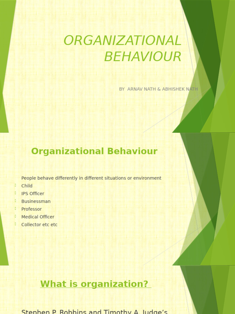 ob ppt unit 1[1] | PDF | Organizational Behavior | Motivation