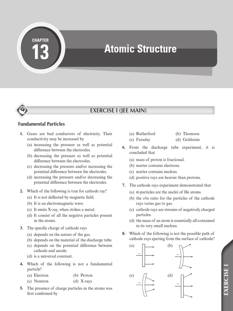 Atomic Structure 1 | PDF | Atomic Nucleus | Atoms