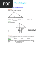 9 Cbse - 7.triangles (Worksheet) | PDF | Elementary Geometry | Euclidean Geometry