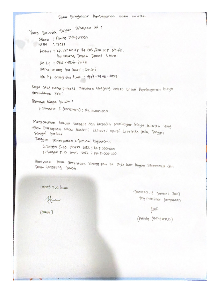 Yang Bertanda Tangan | PDF
