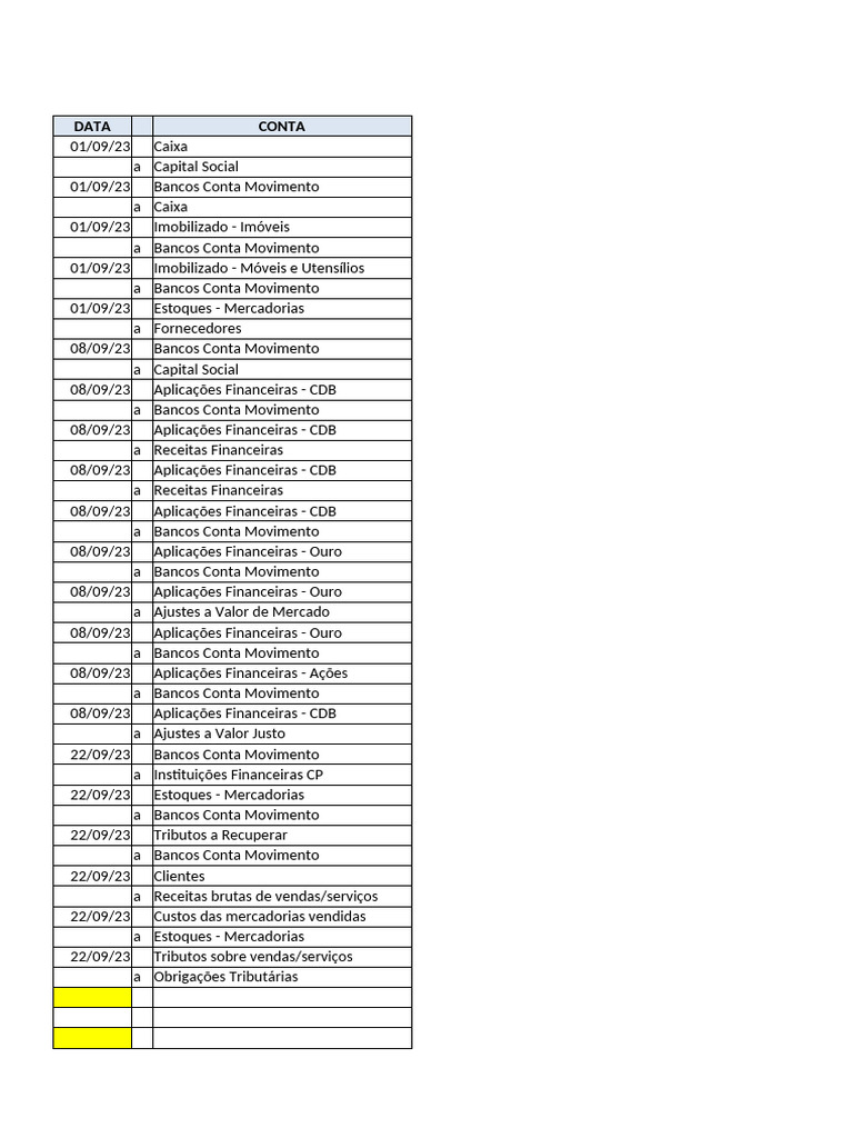 Aula 06 Escritua o Cont Bil | PDF | Comprovante de depósito | Bancos