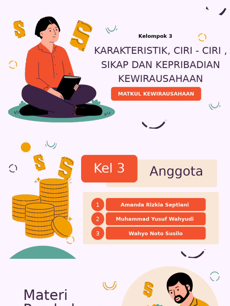 Kel 3 Karakteristik Kewirausahaan | PDF Kel 3 Karakteristik Kewirausahaan | PDF