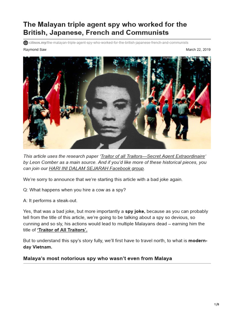 Lai Teck Cilisos | PDF | History | Mystery, Thriller & Crime Fiction