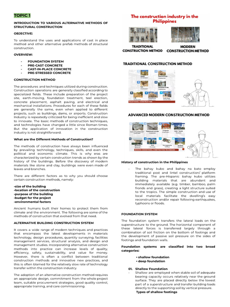 BT Reviewer Topic 1 4 | PDF | Deep Foundation | Foundation (Engineering)