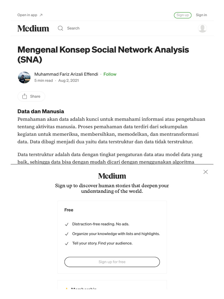Mengenal Konsep Social Network Analysis Sna By Muhammad Fariz Arizali Effendi Medium Pdf 