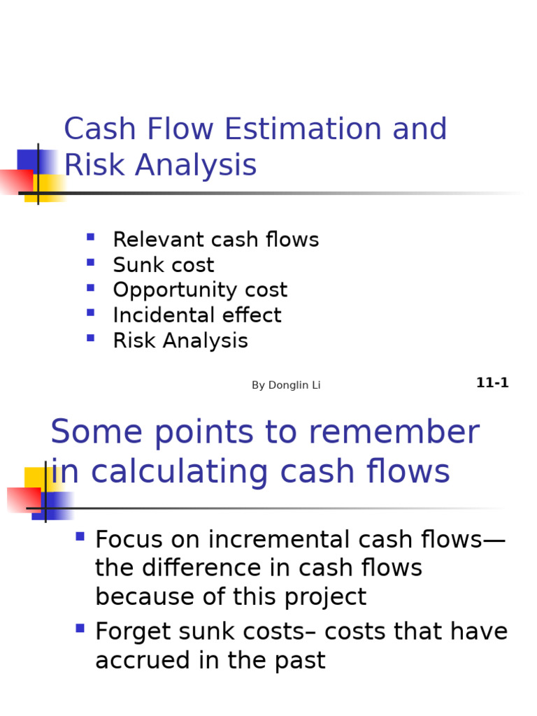 Cash Flow Estimation and Risk Analysis | PDF | Opportunity Cost ...