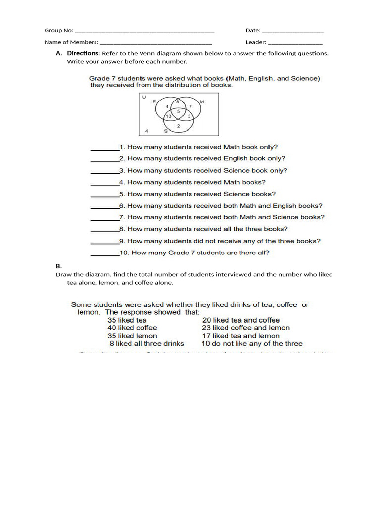 Venn Diagram Student Survey Analysis | PDF | Career & Growth