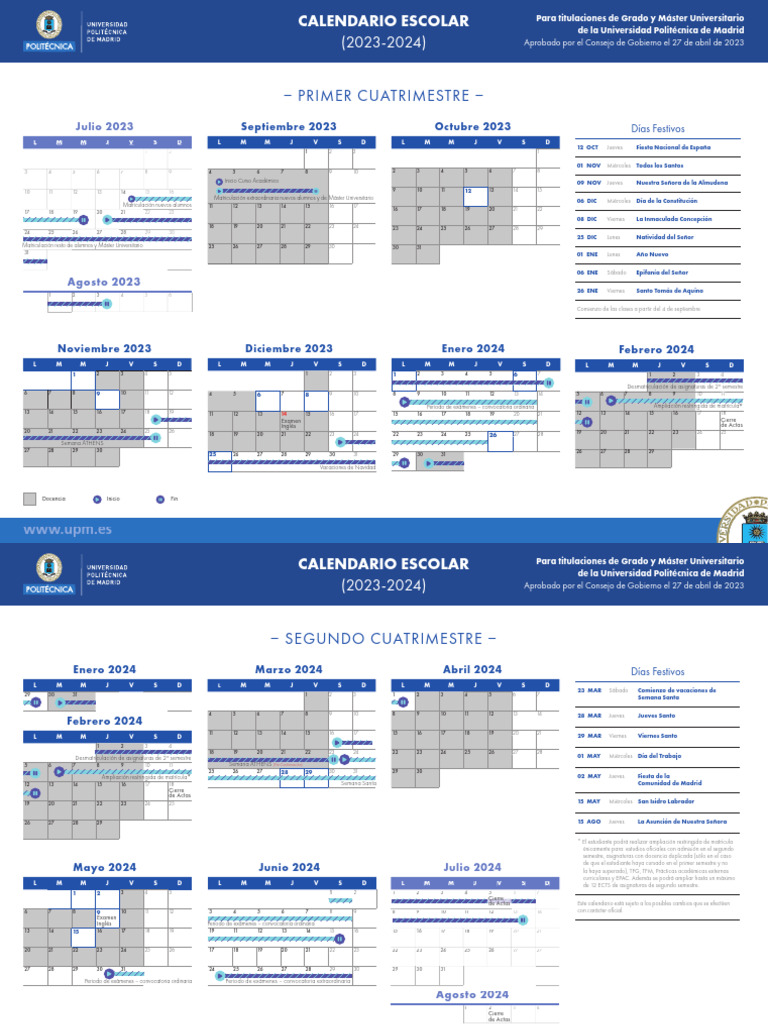 Calendario Escolar 2023-24 | PDF