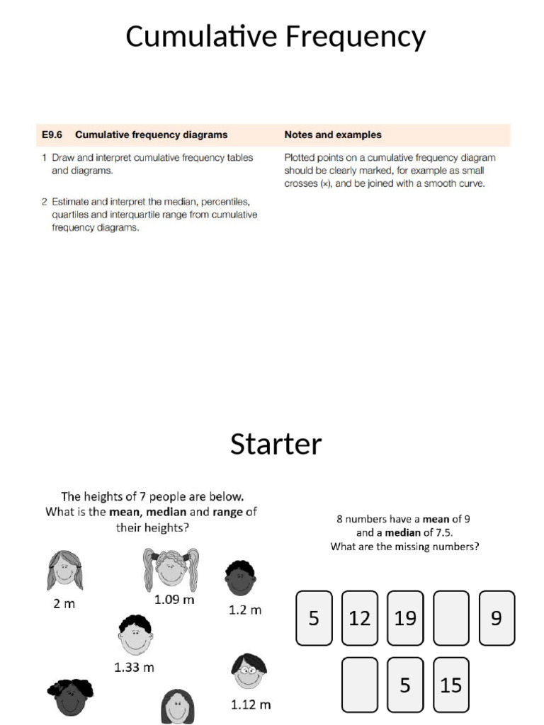 Cumulative Frequency | PDF