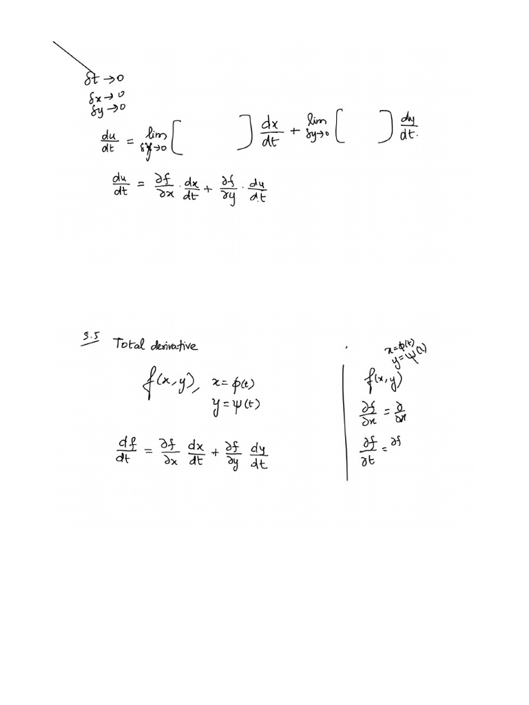 Total Derivative | PDF