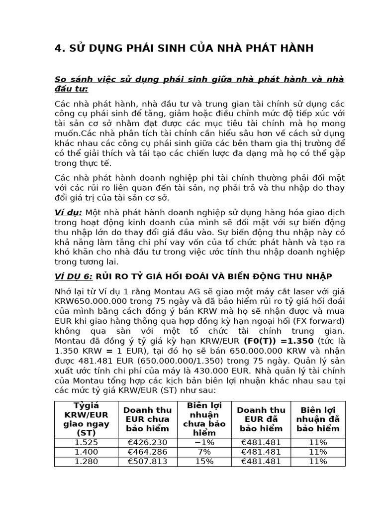 P4 SD CC Phái Sinh C A Nhà Phát Hành | PDF