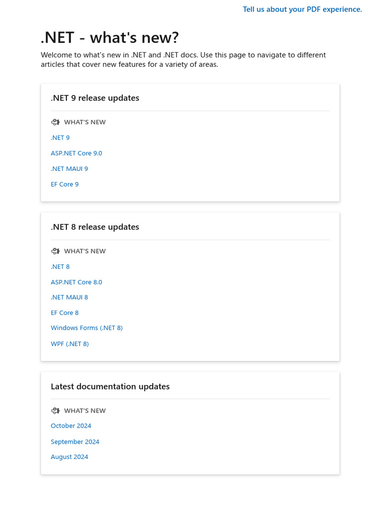 Dotnet Whats New | PDF | C Sharp (Programming Language) | Parameter ... Dotnet Whats New | PDF | C Sharp (Programming Language) | Parameter ...
