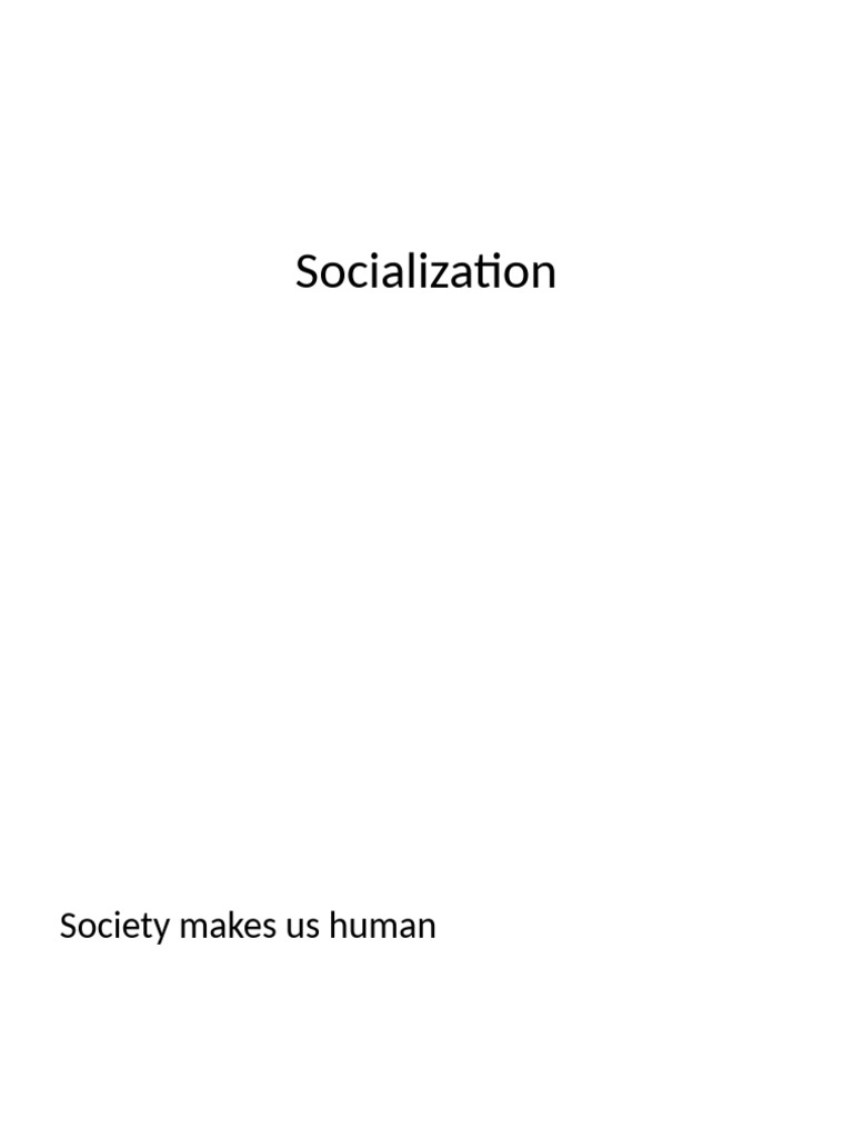 Week 7 | PDF | Socialization | Identity (Social Science)