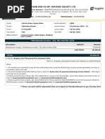 Housing Society Maintenance Bill Format 01 | PDF | Payments