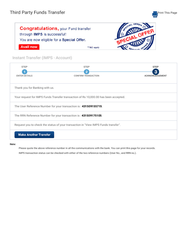 Welcome To HDFC Bank NetBanking | PDF