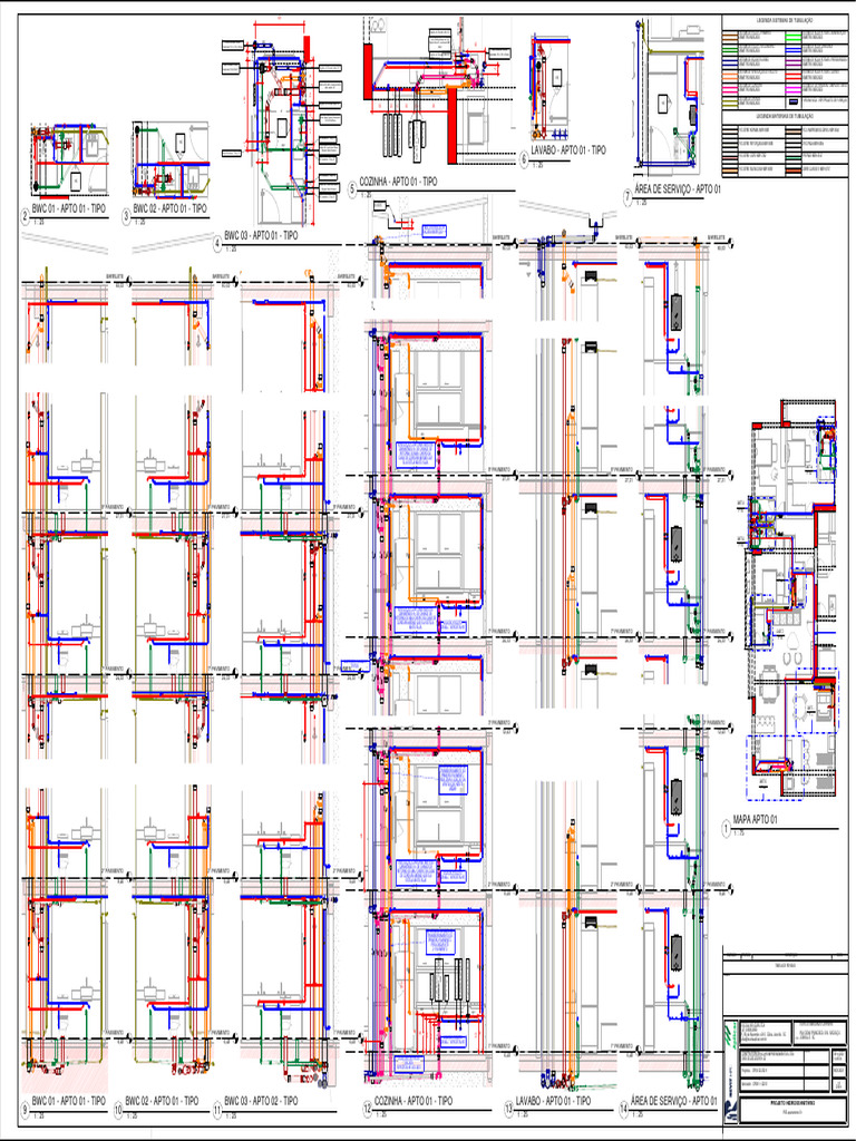 23001-HID-14 - R00-Apartamento 01 - Projeto Hidrossanitário Prédio | PDF