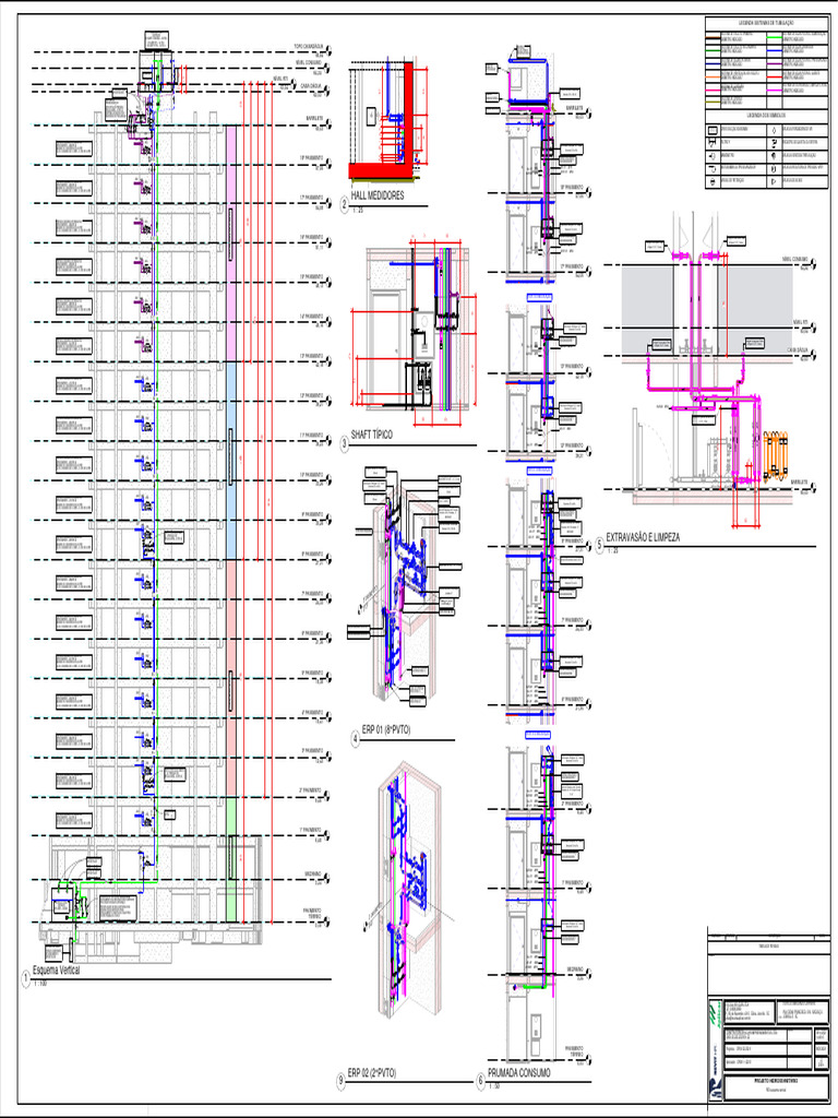 HID 15 R00 Esquema Vertical - Projeto Hidrossanitário Prédio | PDF | Água | Engenharia Civil