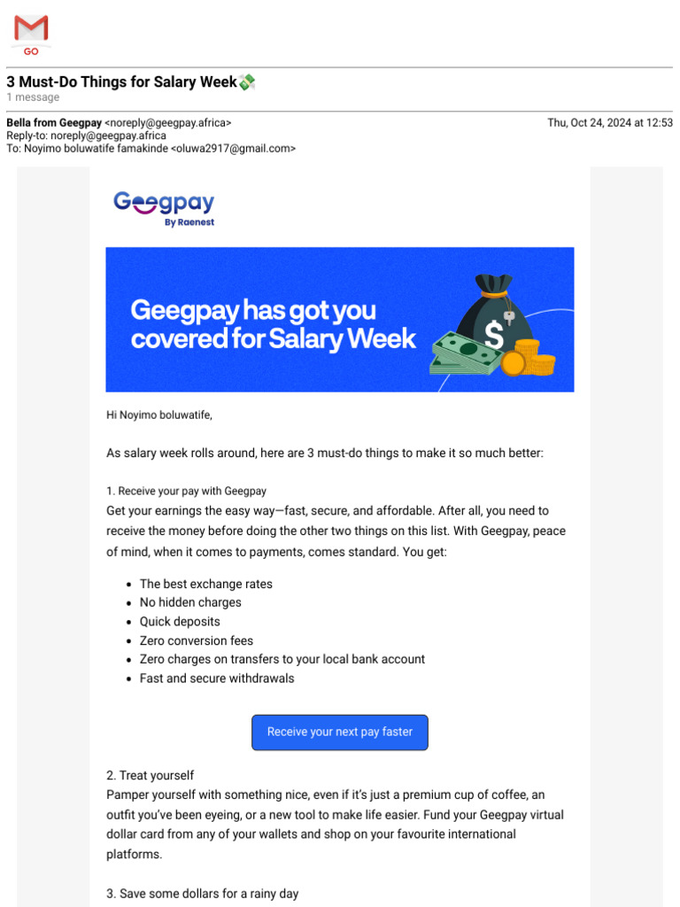 3 Essential Tips for Salary Week | PDF | Business | Law