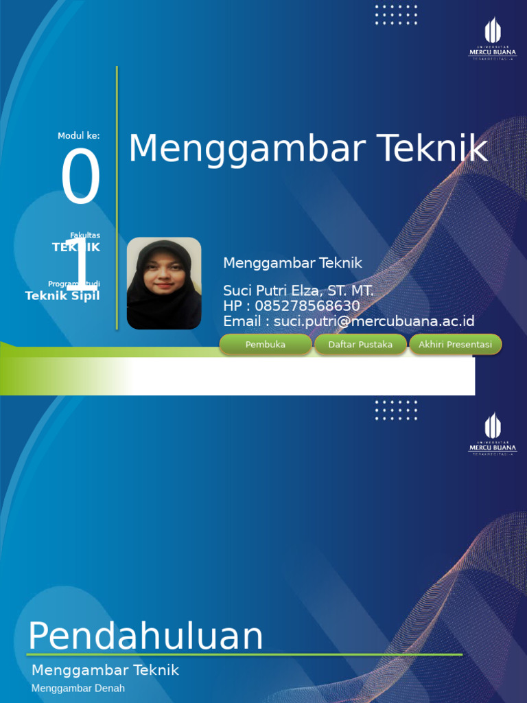 Menggambar Teknik (TM1) | PDF