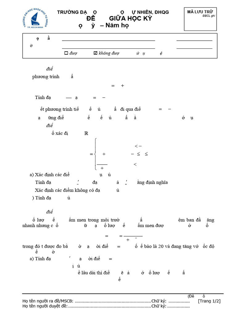 De Thi GK 2020-2021 | PDF