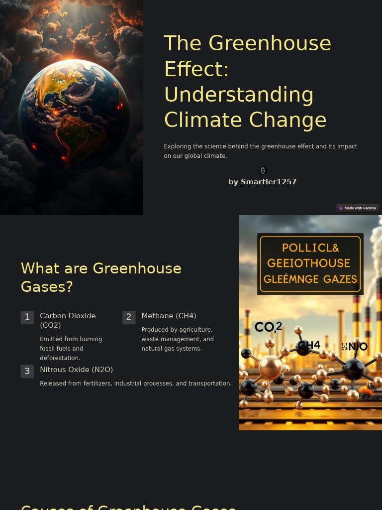 The Greenhouse Effect Understanding Climate Change | PDF | Climate ...