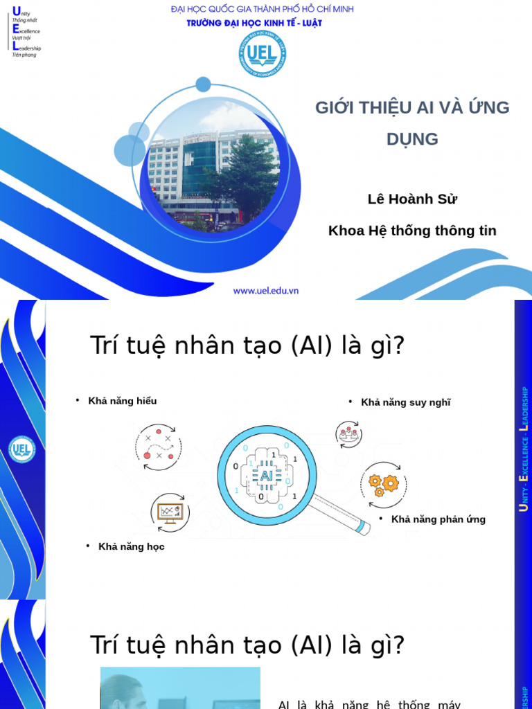 Chapter 1. Gioi Thieu AI Và Ung Dung | PDF