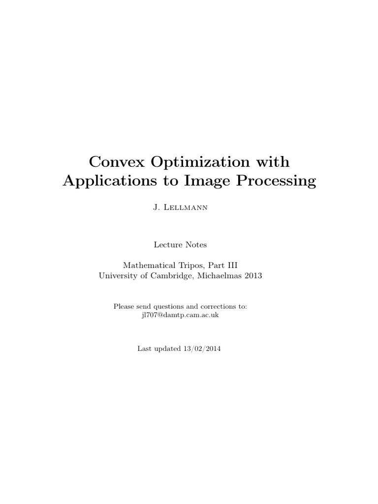 Convex Optimizatiom IP | PDF | Mathematical Objects | Mathematical Concepts