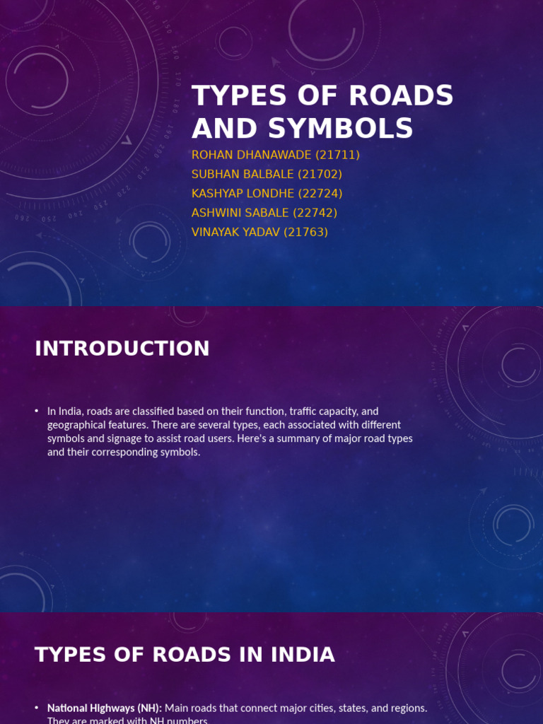 Types of Road and Symbols TMM | PDF | Traffic | Road