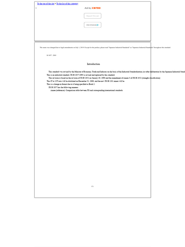 JIS B 1057 - 2001 Mechanical Properties of Non-Ferrous Metal Fasteners ...