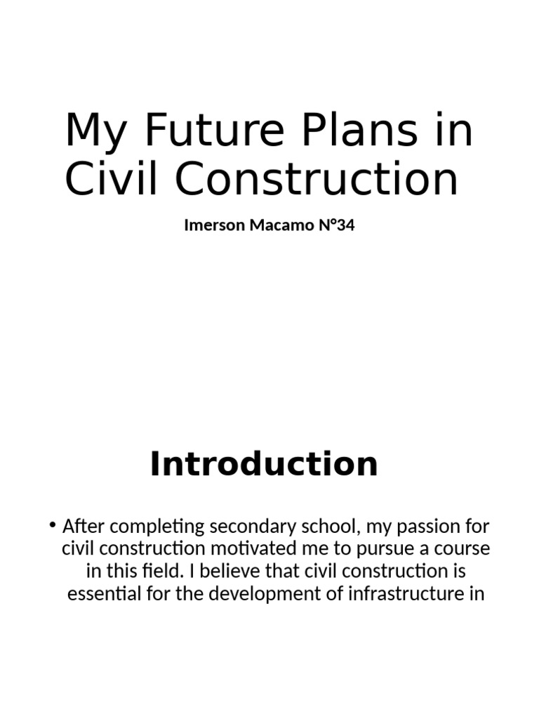 My Future Plans-Macamo | PDF
