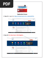 Swayam-Course and Exam Registration Handbook | PDF