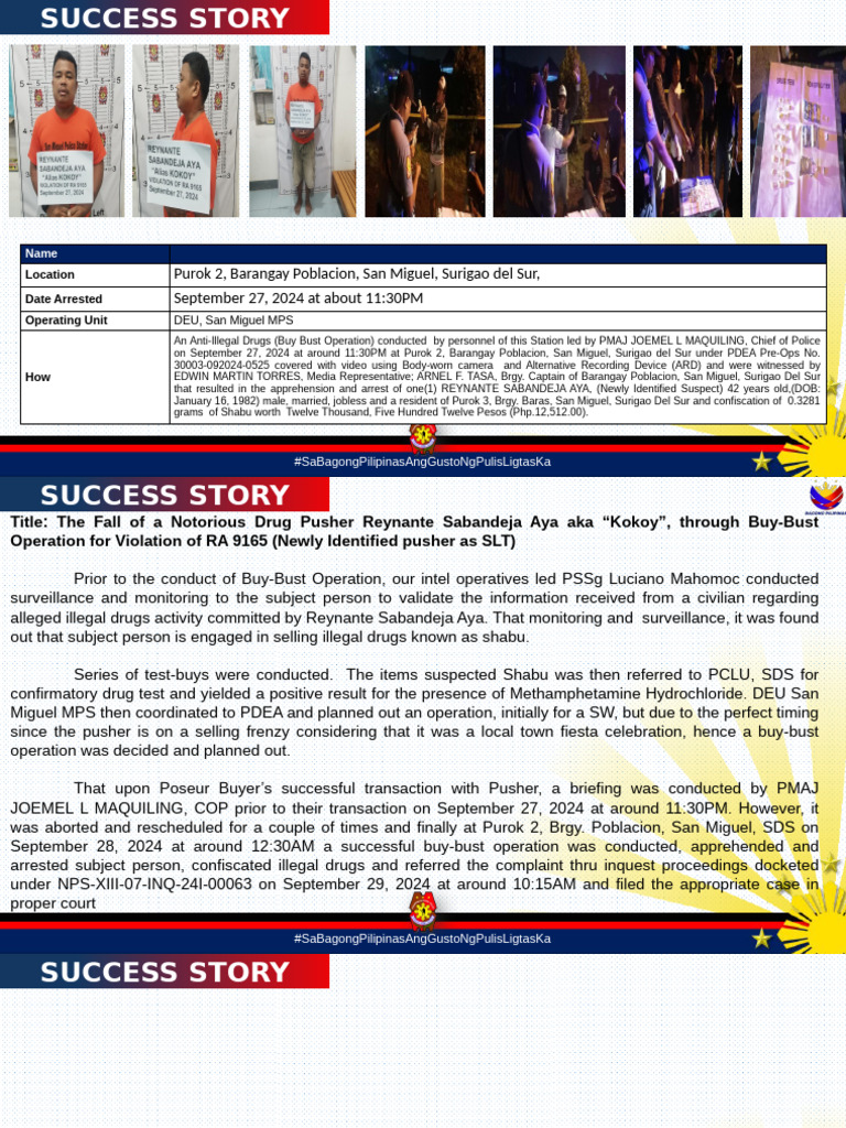 Success Story - Template | PDF | Crimes | Crime & Violence