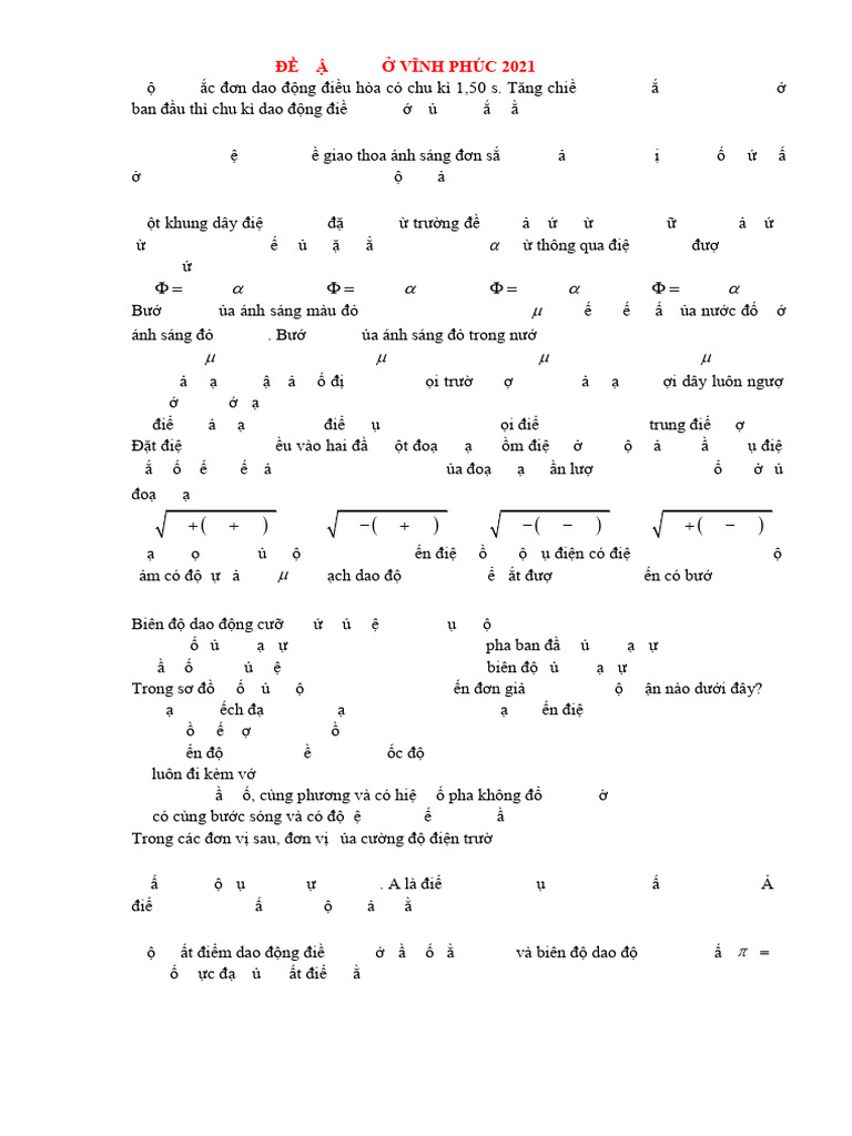 20 3 S GD Vĩnh Phúc L1 2022 | PDF