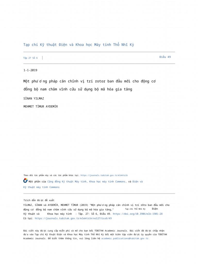 A Novel Initial Rotor Position Alignment Method For Permanent Mag | PDF