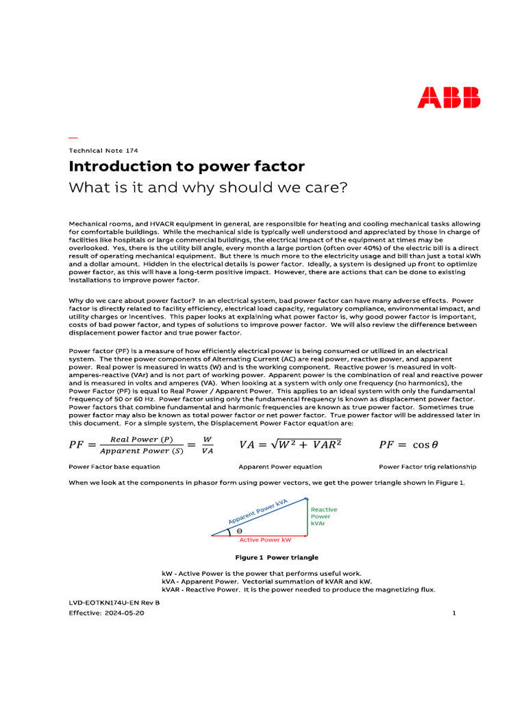 ABB Power Factor | PDF