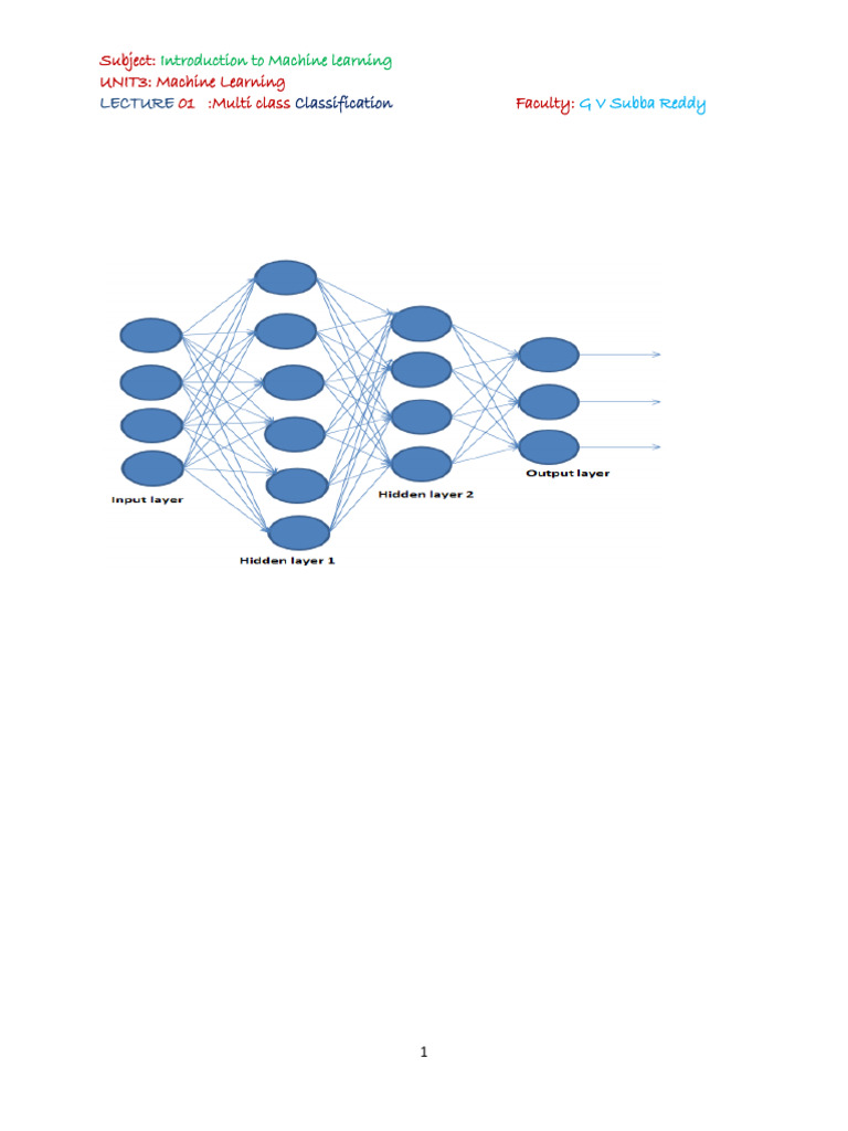 Multiclass Classifications Using ANN | PDF | Artificial Neural Network ...