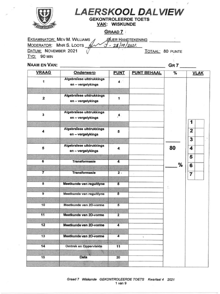 WISK Gr. 7 November 2021 | PDF