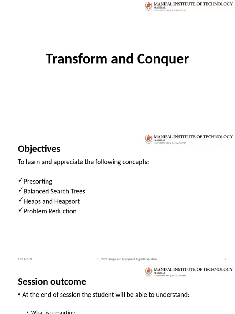 Transform and Conquer | PDF | Mathematical Optimization | Linear ...