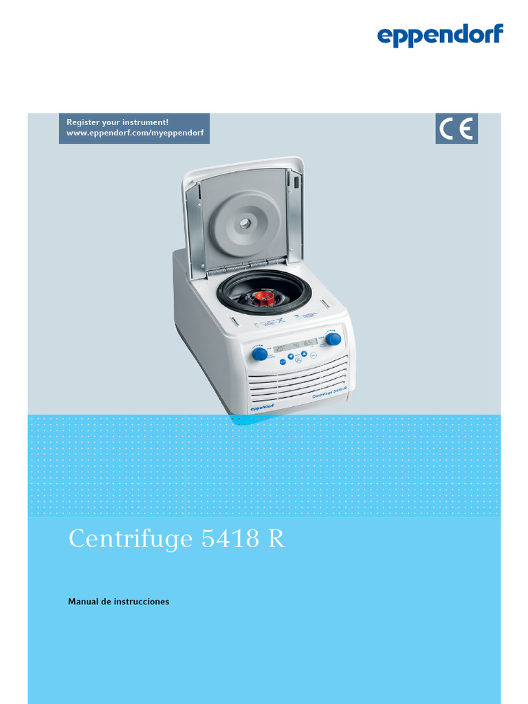 Centrifugation - Operating Manual - Centrifuge 5418R Compliant 2017 746 ...