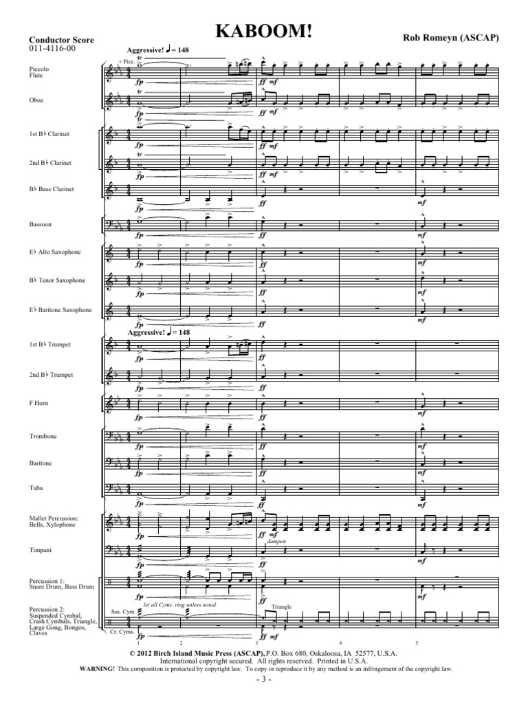 Kaboom | PDF | Music Technology | Percussion Instruments