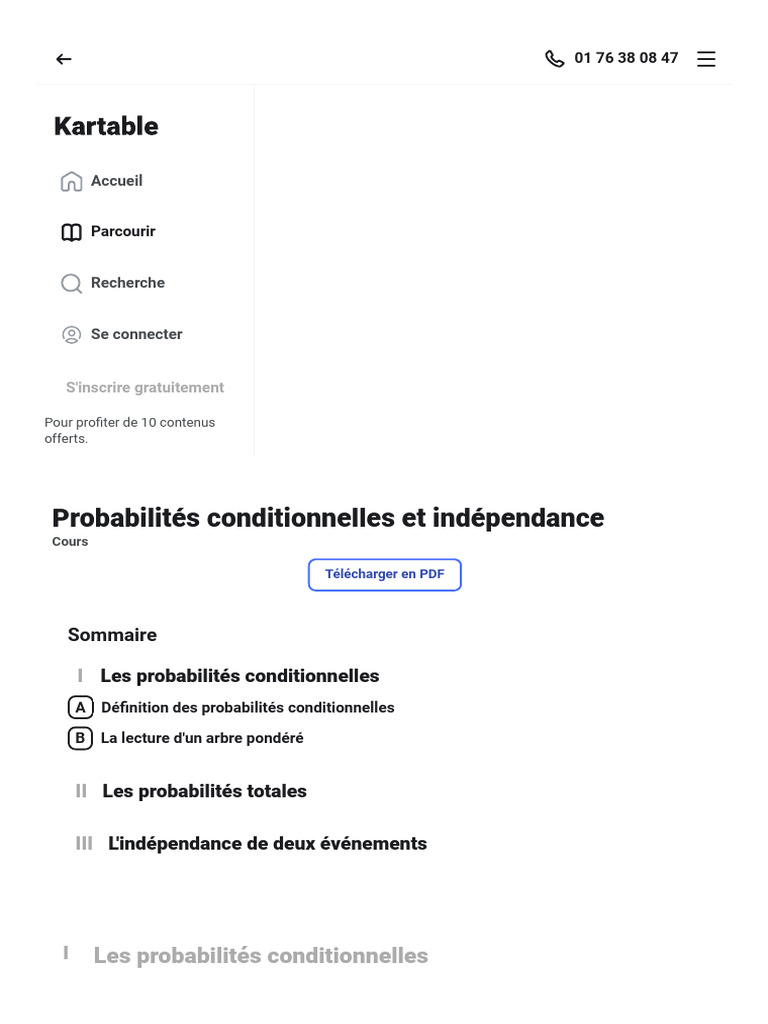 Probabilités conditionnelles et indépendance | PDF | Théorie des ...