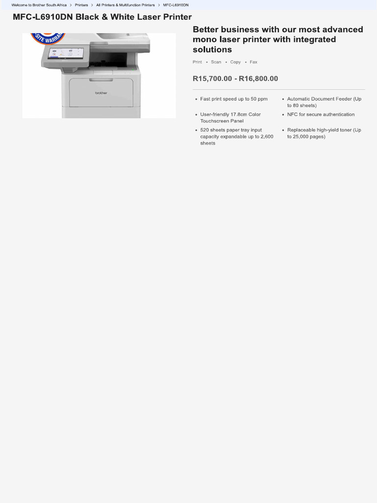 MFC-L6910DN - Brother | PDF
