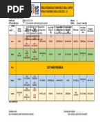 Template Jadual Bertugas Mingguan | PDF