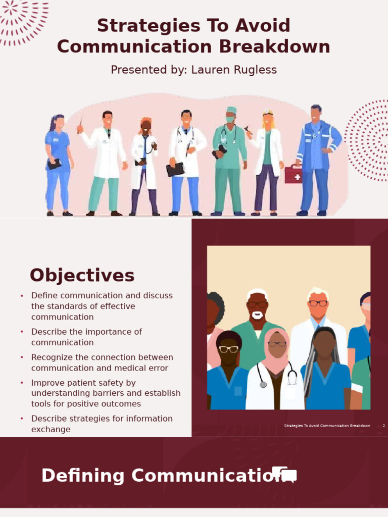 Strategies To Avoid Communication Breakdown | PDF | Communication ...