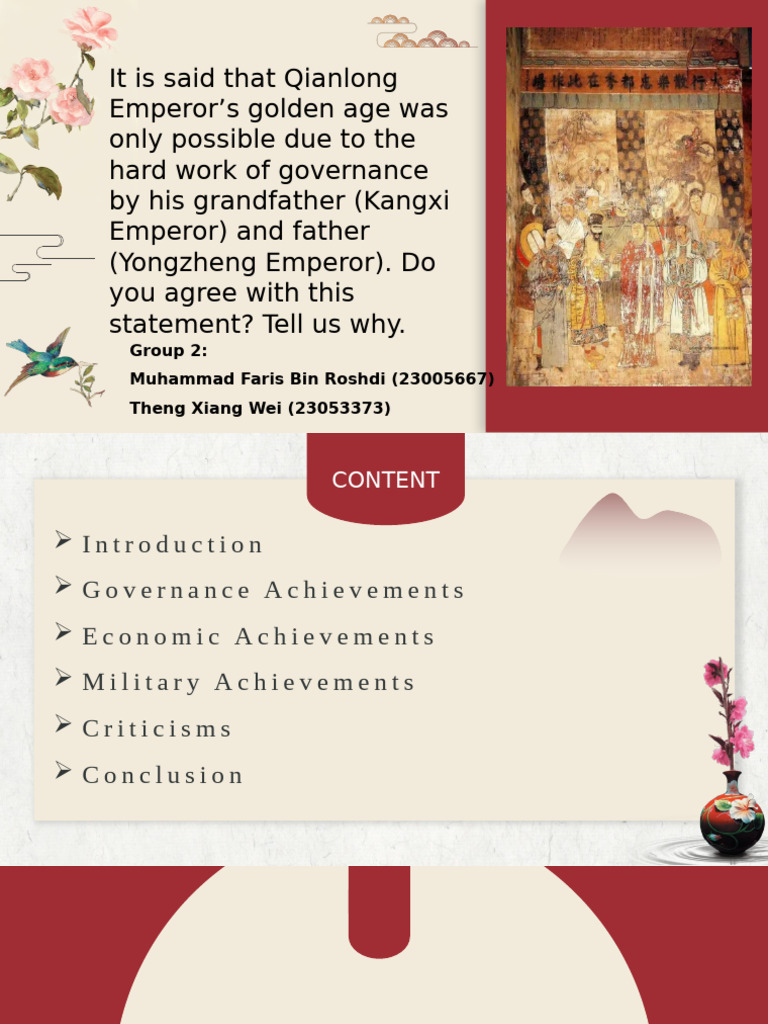 Aig1019 Presentation Slides | PDF | Qing Dynasty | East Asia