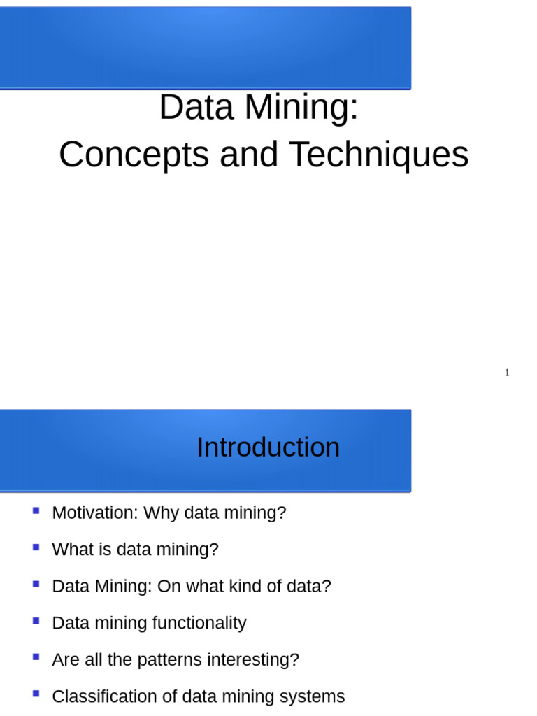 Introduction To Data Mining | PDF | Data Mining | Databases