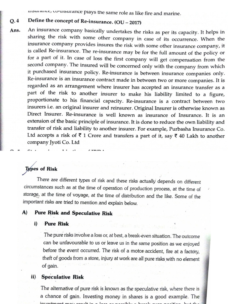 Principles of Insurance | PDF