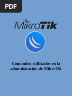 Manual de Comandos CLI MikroTik | PDF | Dirección IP | Enrutador (Computación)