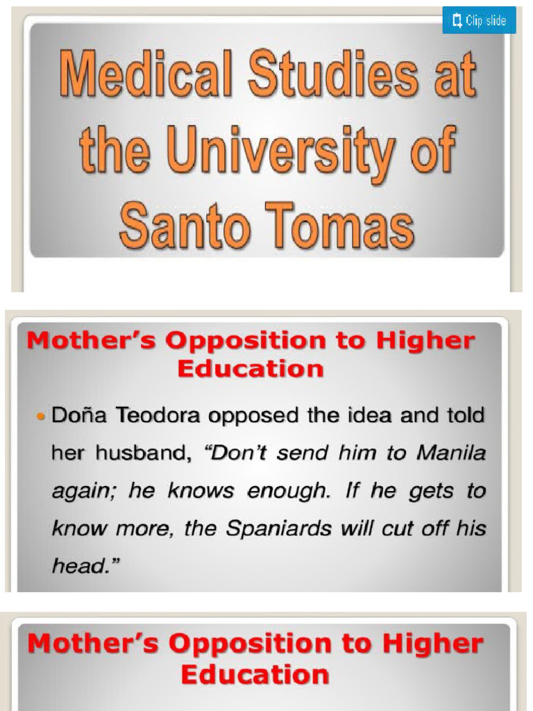 ppt5 Medical Studies at The University of Sto. Tomas | PDF